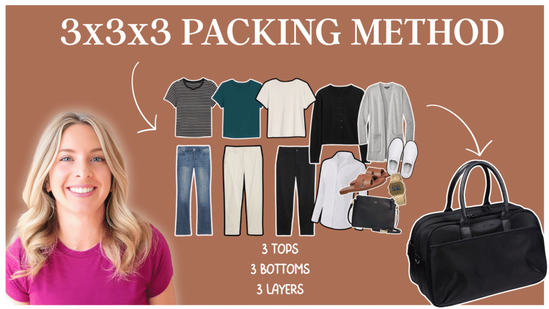 The 3x3x3 Packing Method for Travel: How I Made 30 Outfits from 9 Pieces