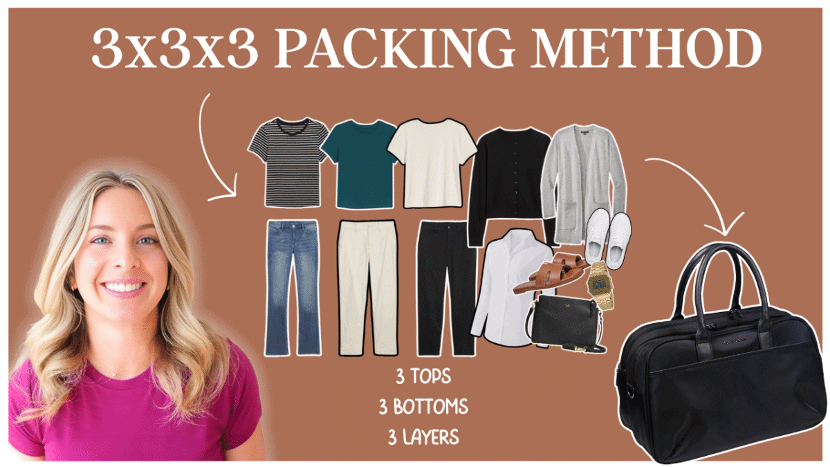 The 3x3x3 Packing Method for Travel: How I Made 30 Outfits from 9 Pieces