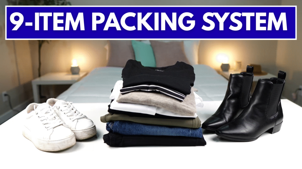 How to Use the 9-Item Packing System (works for any trip, even carry-on)